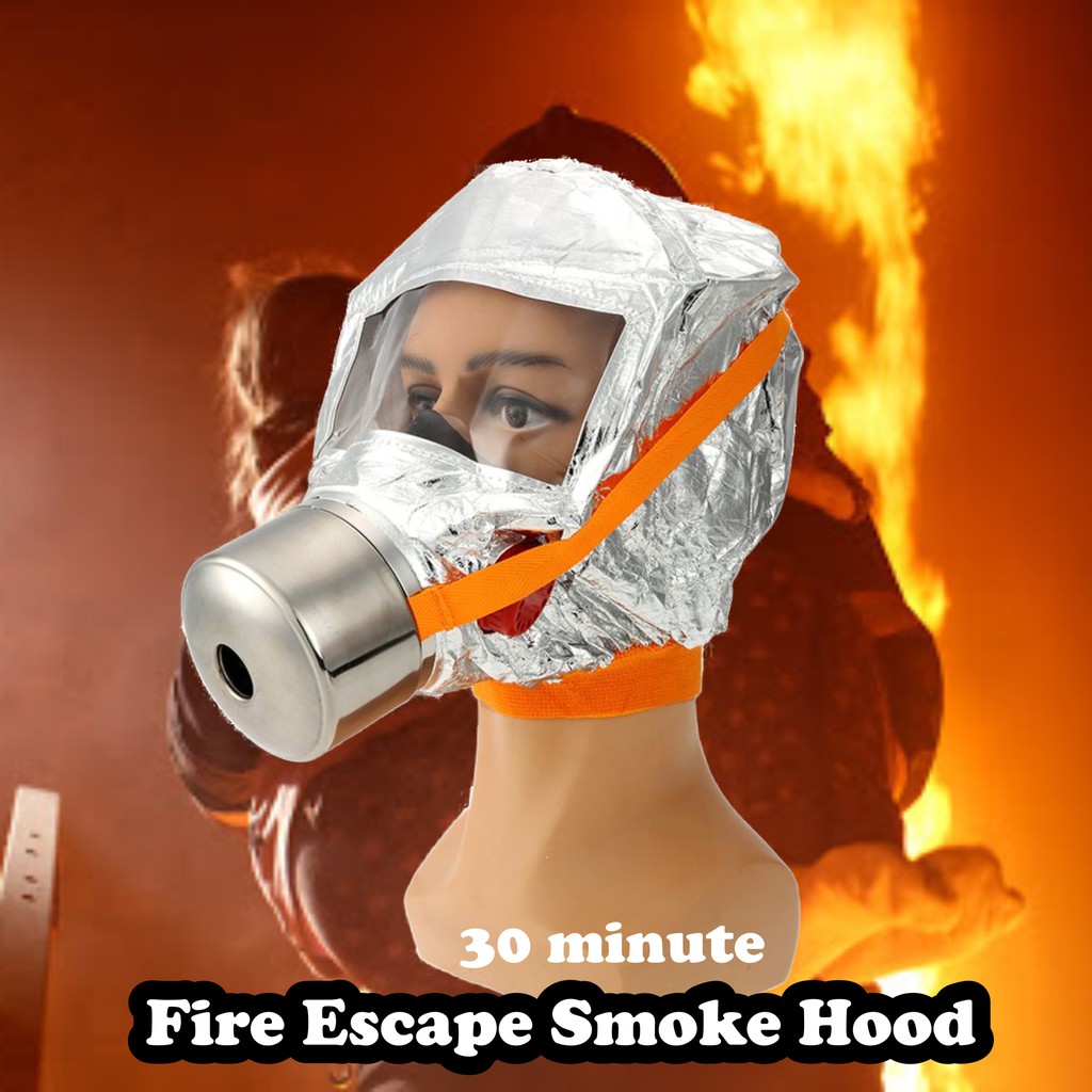 Fire Escape Smoke Hood Mask for Emergency Escape Respirator | Shopee ...