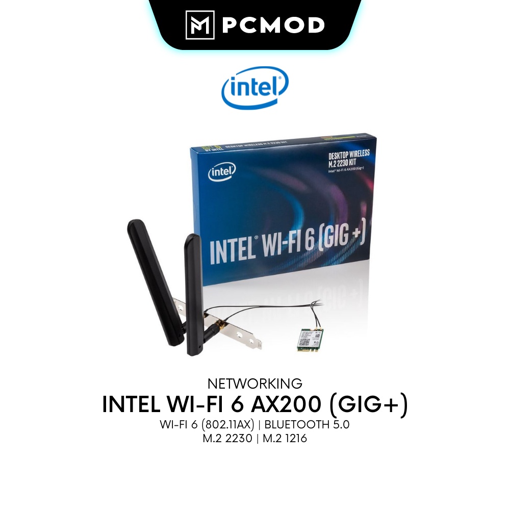INTEL WI-FI 6 AX200 (GIG+) Networking | M.2 2230, M.2 1216 | PCMOD ...