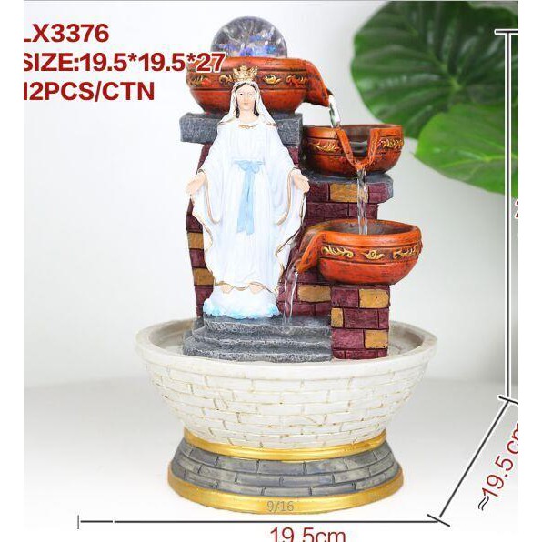 CHRISTIAN WATER FOUNTAIN LX3376 TABLE TOP WATER FEATURES DECORATION ...