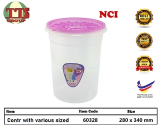 TTS- NCI 60328 ROUND FRESH CONTAINER (AIR TIGHT) 16.5LTR/ BEKAS PLASTIK ...