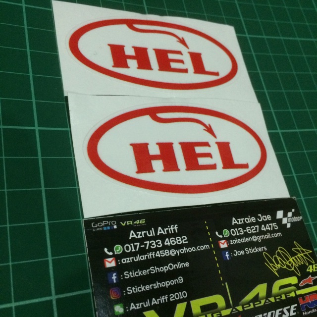Sticker HEL / STICKER BRAKE SYSTEM 2PCS ( SEPASANG ) | Shopee Malaysia