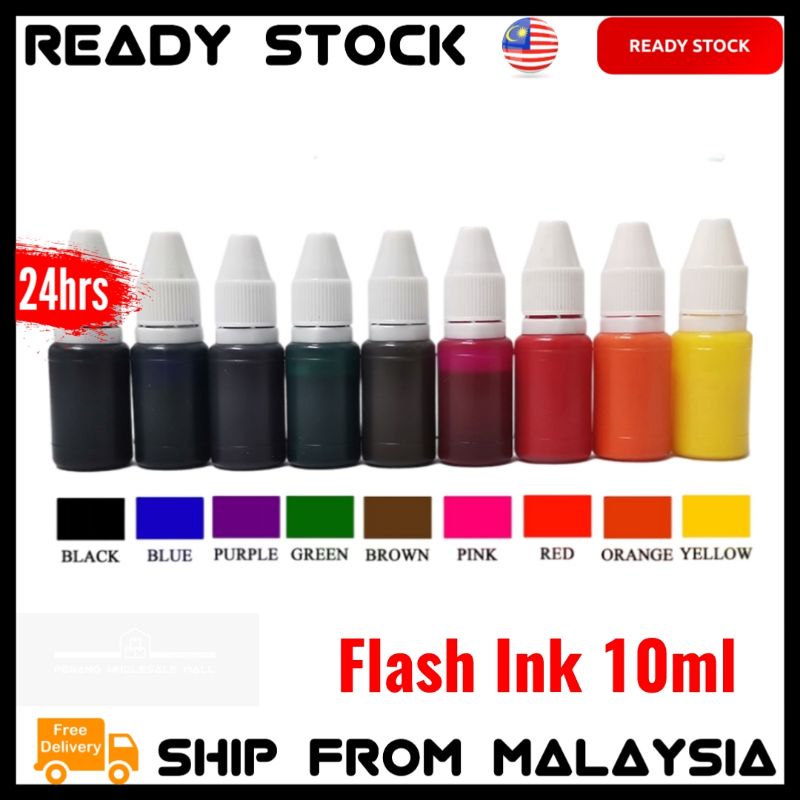 Rubber Stamp Refill Ink Pre Ink Preink Flash Stamp Chop Ink Foam Pad ...
