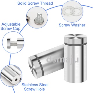DSMAJU Stainless Steel Advertising Screw Signboard Screw Panel Holder ...