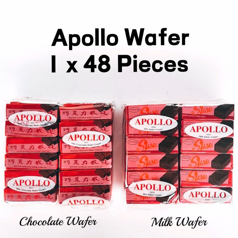 ( READY STOCK ) Apollo Milk Chocolate Wafer Cream / Apollo Milk Wafer ...