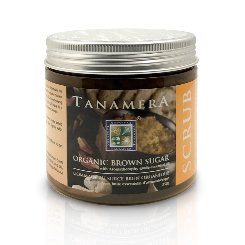 Tanamera Brown Sugar Body Scrub 350g Organic Certified Sugar Cane 100% ...