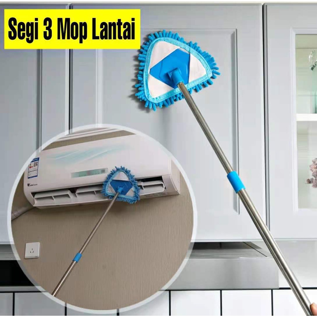 SF_2 Meter Segi Tiga Mop Lantai 180 Degree Rotatable Adjustable ...