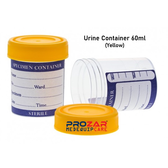 Urine Container Urine Collector Sample Yellow 60ml Sterile/Non-Sterile ...