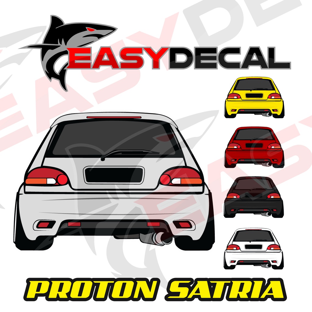 Proton Satria Sticker | Shopee Malaysia