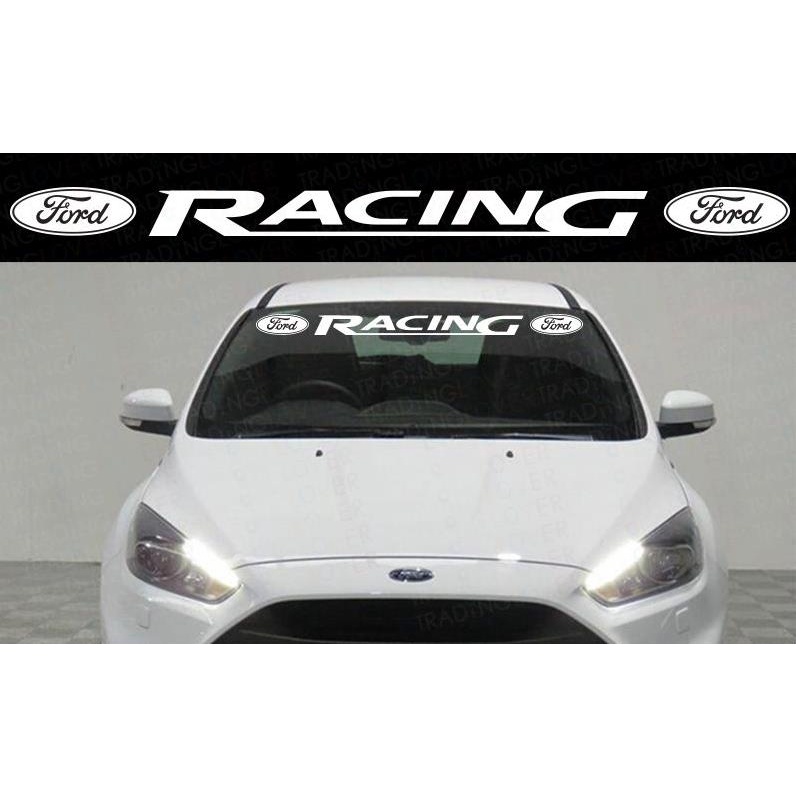 Ford Racing Windshield Logo Decal sticker Focus ST RS Ranger 4X4 ...