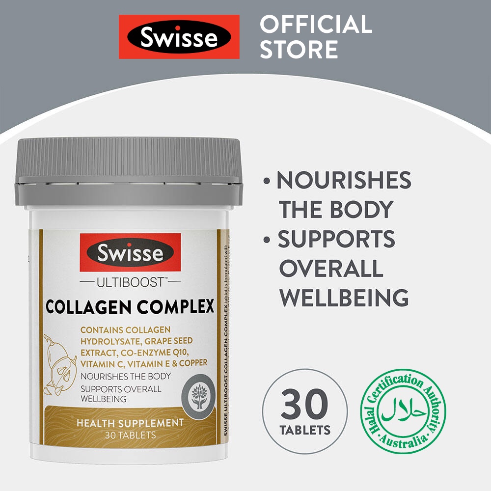 SWISSE ULTIBOOST COLLAGEN COMPLEX 30 TABLETS [Exp: 8/3/2024] | Shopee ...