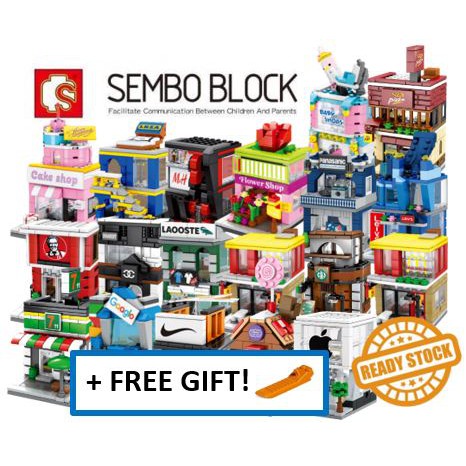 Sembo Blocks [READY STOCK di MALAYSIA] Mini Streets Series Lego/ Brick ...