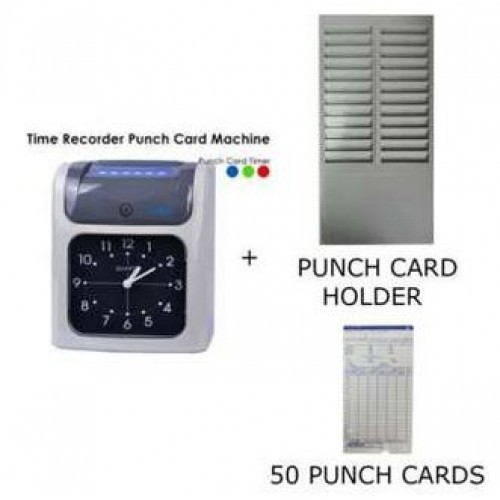 Employee Time Recorder Punch Card Machine Attendance Time (Analog ...
