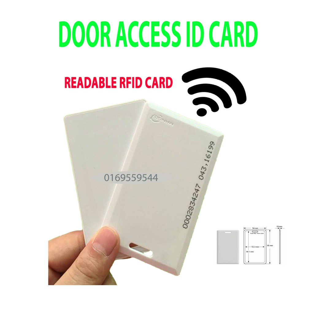 MANGO RFID CARD FOR DOOR ACCESS THIN/THICK (125KHZ) | Shopee Malaysia