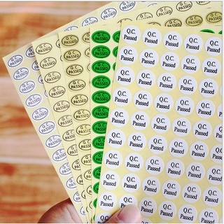 QC PASSED label sticker QCPASS quality inspection self-adhesive ...