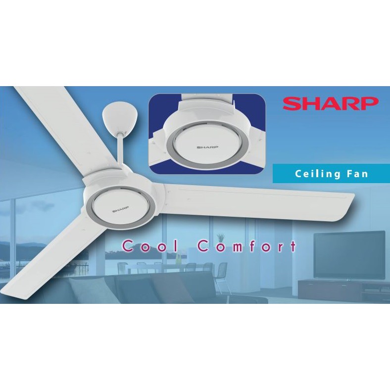SHARP Ceiling Fan 60inch - PJC60CF (White) | Shopee Malaysia