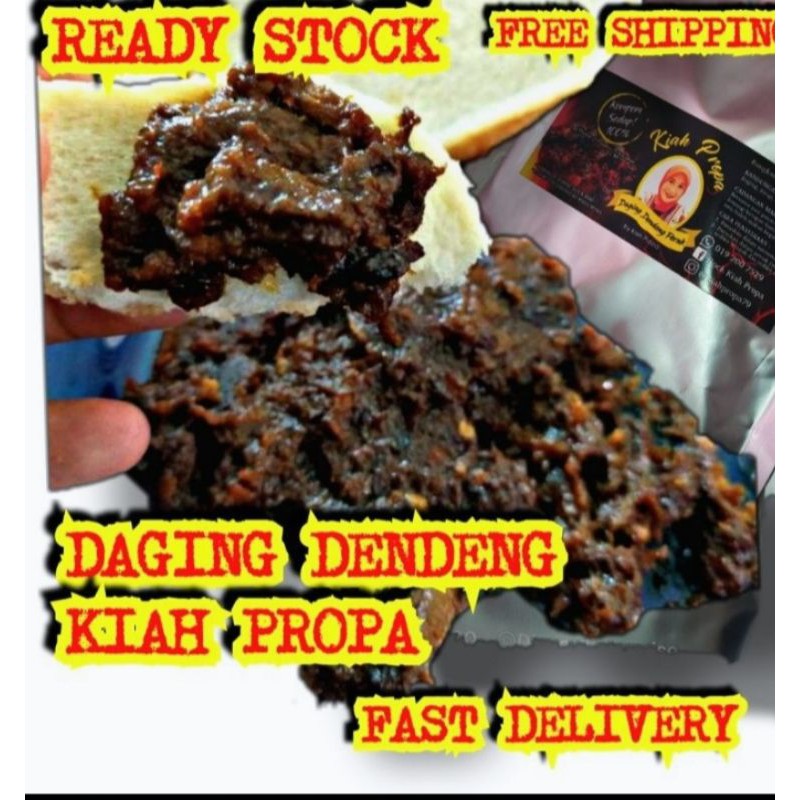 Daging DENDENG KIAH PROPA Viral, STOKIST SAH Kiah Propa Terengganu ...