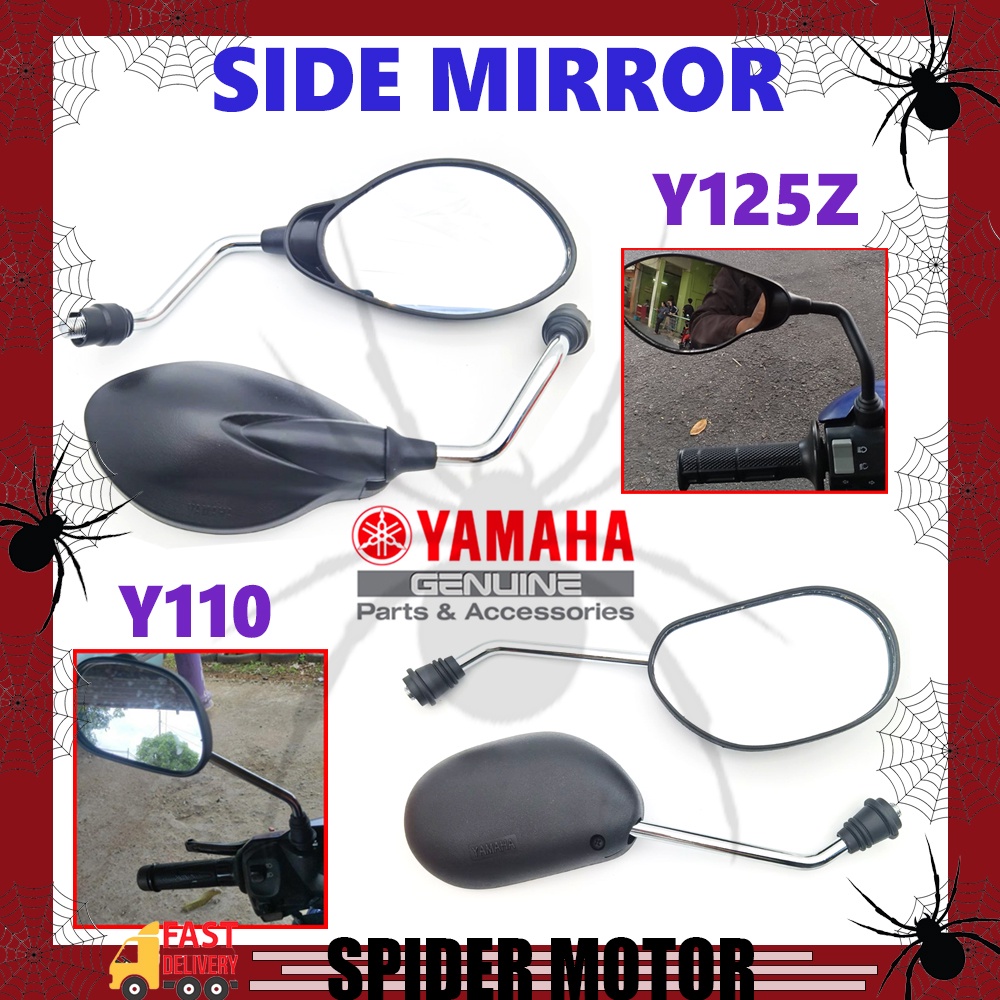 SIDE MIRROR CHROME YAMAHA Y15 Y15ZR / LC135 / NVX155 NVX / SRL115 / SRL110 SRL / Y125 Y125Z ...