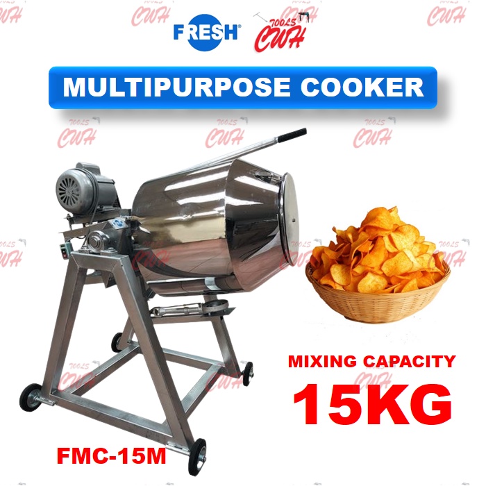 FRESH MULTIPURPOSE COOKER FMC-15M ROTARY MIXER DRUM MESIN GAUL SERBUK ...