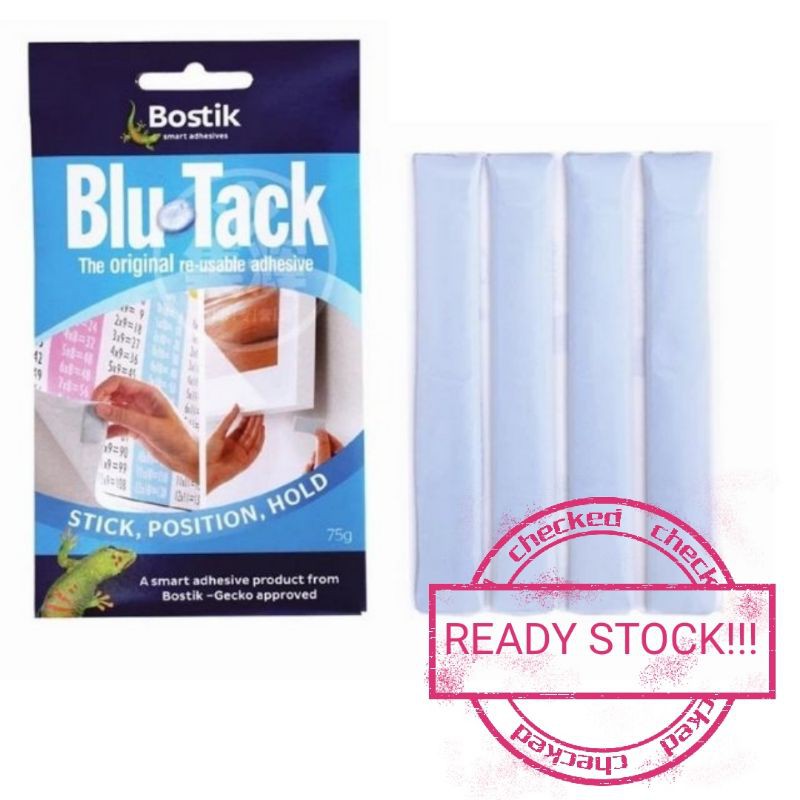 BOSTIK Smart Adhesive Blu-Tack The Useable Original Re-useable Adhesive ...