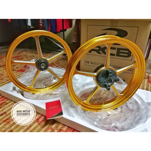 RCB FG505 Forged Rim Yamaha LC135 5S / 125ZR Size 1.85 / 2.50 x 17 inch ...