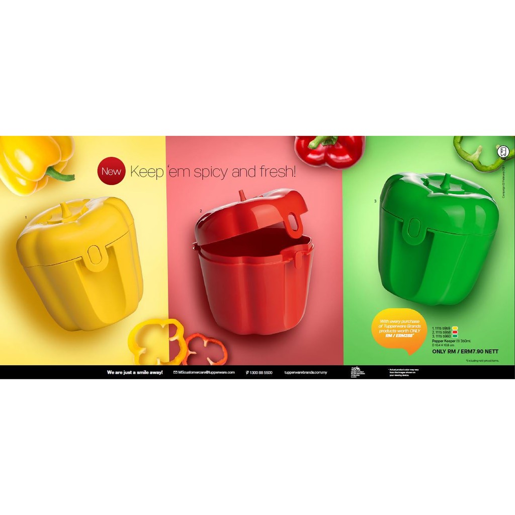 TUPPERWARE PEPPER KEEPER (1) 350ML | Shopee Malaysia