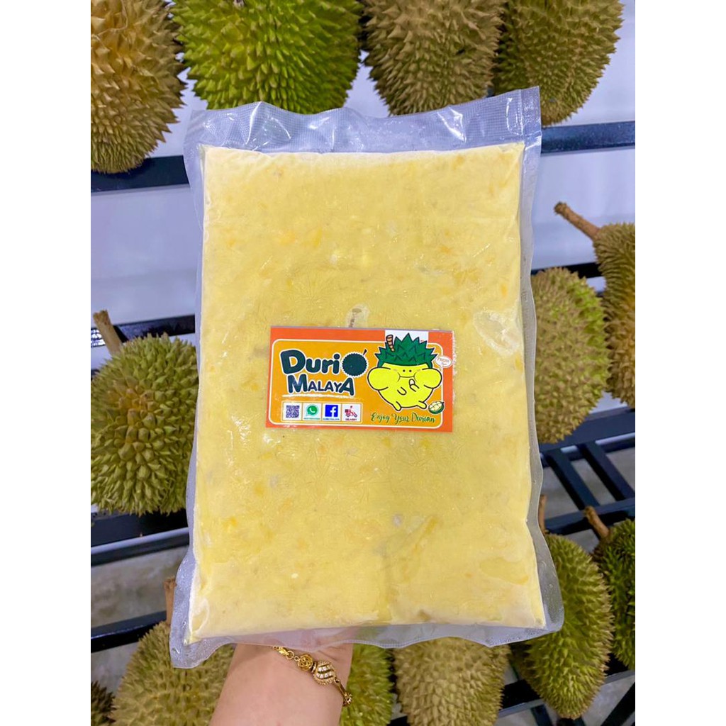 Durian Paste Premium seedless Pure 100% Grade AAA (pack 1kg) | Shopee ...