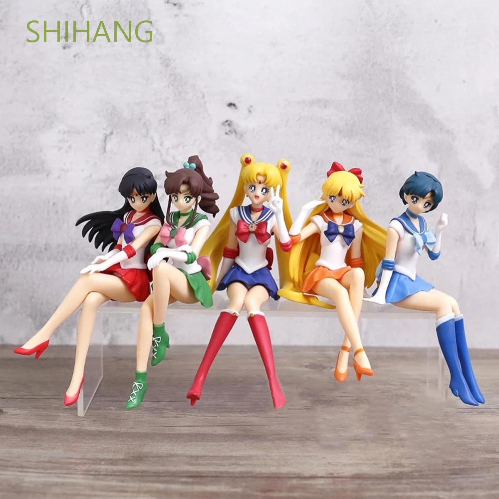 Shihang Cartoon Sailor Moon Dolls Toys Sailor Mars Action Figure Pvc