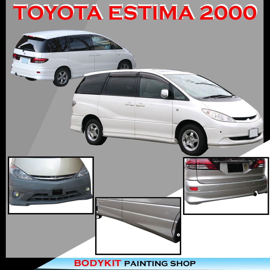 TOYOTA ESTIMA 2001 CONVECT 2003 AERAS STYLE SKIRTING (FRONT BUMPER ...