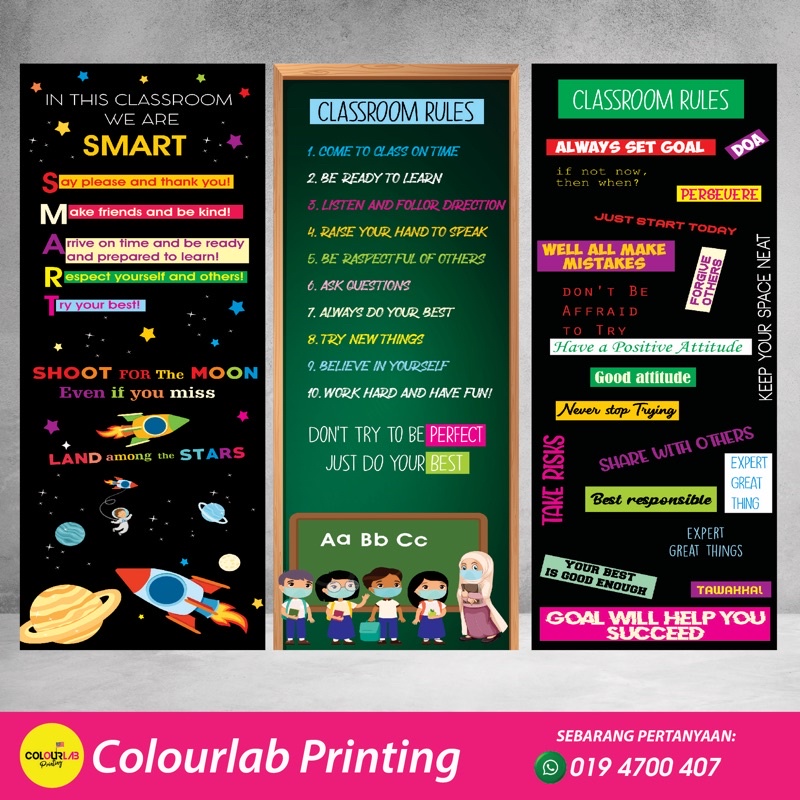 Banner Keceriaan Sekolah (Pintu Kelas) | Shopee Malaysia