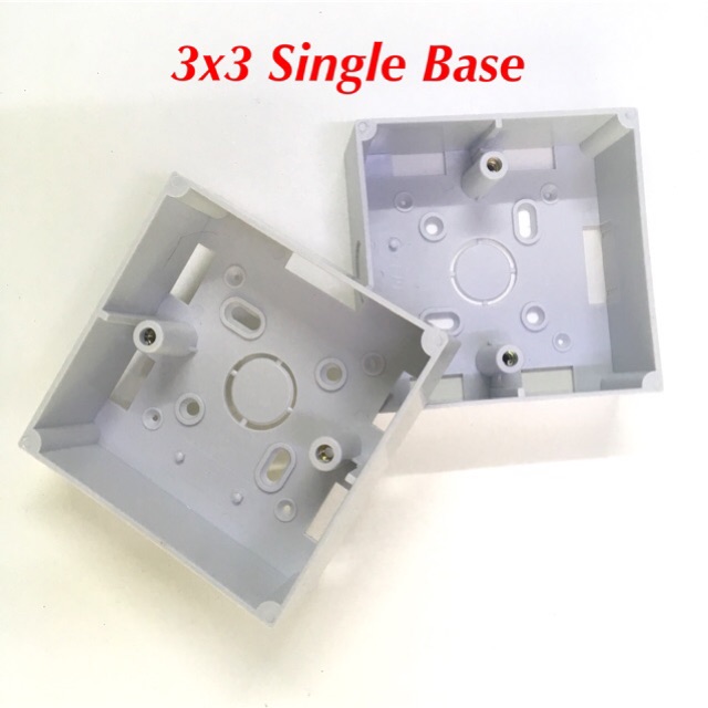 3x3 Pvc Base / 3x3 nut box / 3x3 cover / single base / switch bottom ...