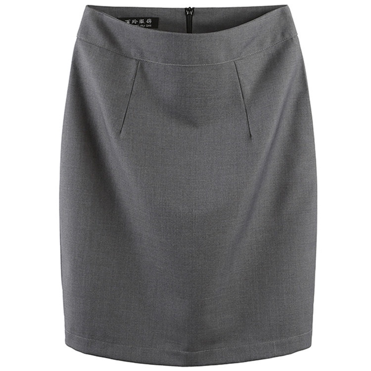Office Wear Professional Formal style with slit Plus Size Skirt ...