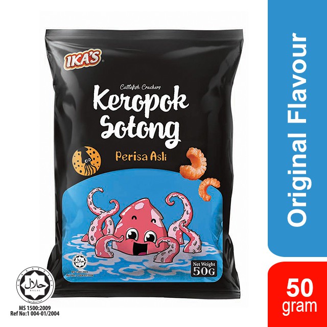 IKA'S Seafood Snack Cuttlefish Crackers 50g | Shopee Malaysia
