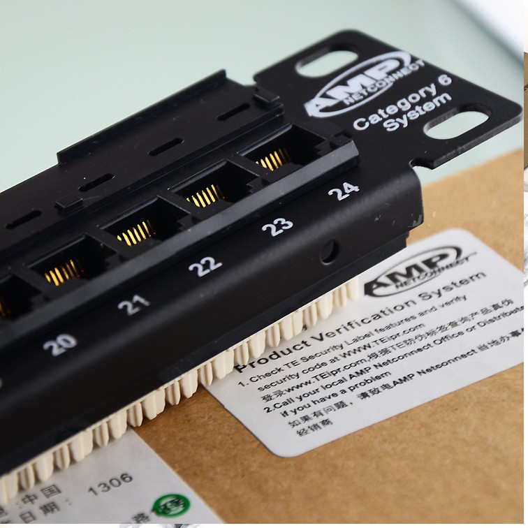 AMP 24 port patch panel - CAT5e & CAT6 | Shopee Malaysia