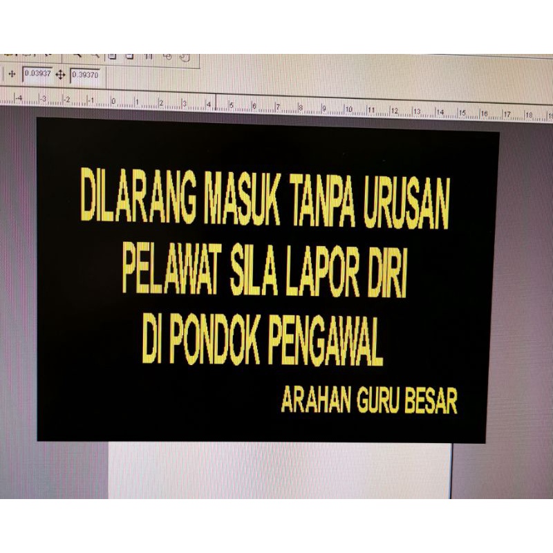 Signage/papan tanda acrylic board/polycarbonate multiple design/sizes ... Signage/papan tanda acrylic board/polycarbonate multiple design/sizes ...