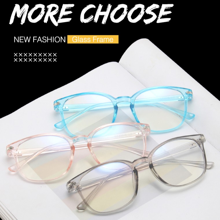 2020 Men/Women Glasses Frame Spectacles Korean style square plastic ...