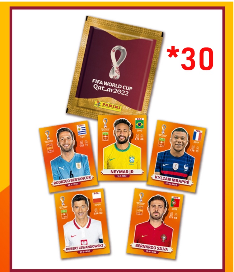 2022 Qatar World Cup Official Collection Stickers Soccer Stars Messi ...