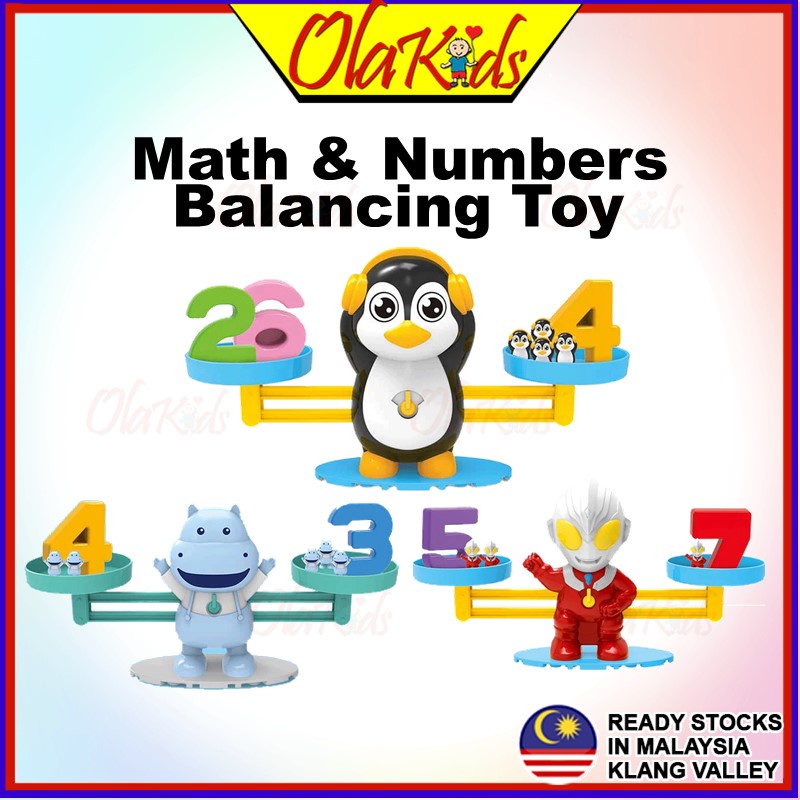 OLAKIDS Toy Kids Game Math Balancing Scale Number Balance Games Kids ...