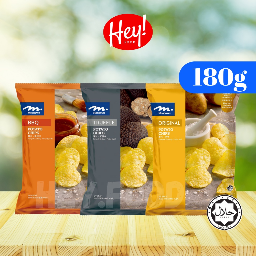 MEADOWS Potato Chips (180g) Truffle/ Original/ BBQ | Shopee Malaysia