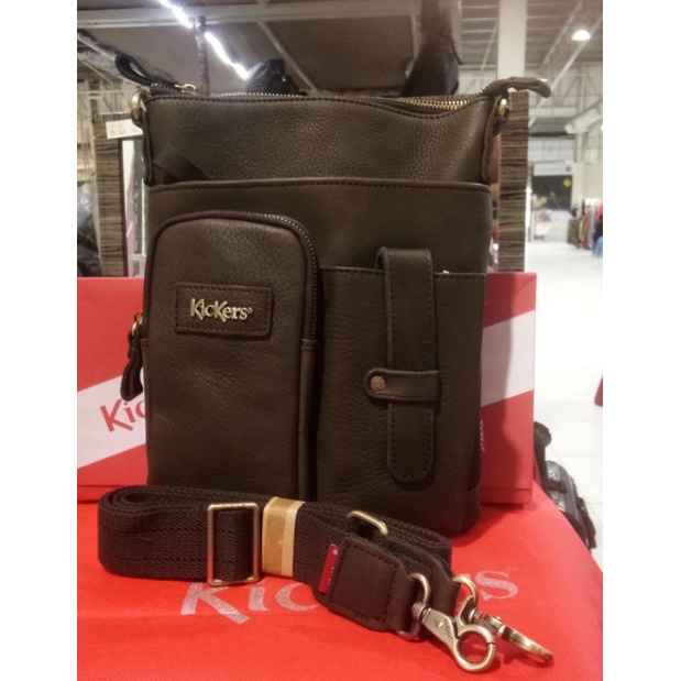 Original Kickers Leather Sling Bag (1KIC-S 78595) | Shopee Malaysia