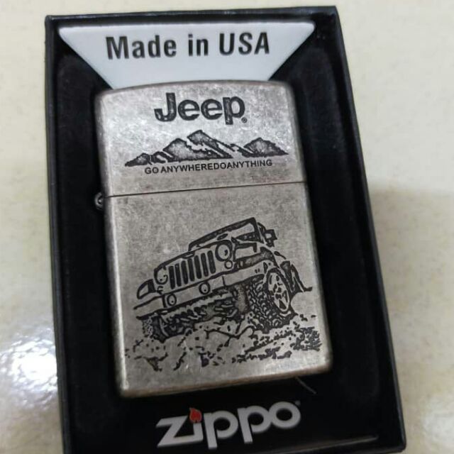 Zippo Silver Jeep Lighter | Shopee Malaysia