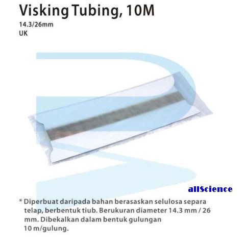 Visking Tubing Dialysis, Cellulose 10M, (10meter/pack) | Shopee Malaysia