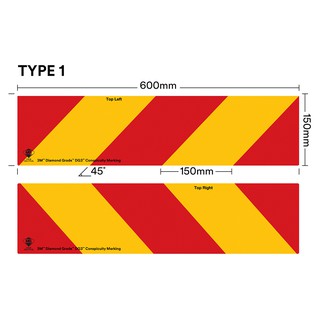3M Diamond Grade DG3 Conspicuity Marking Lorry Reflective Sticker ...