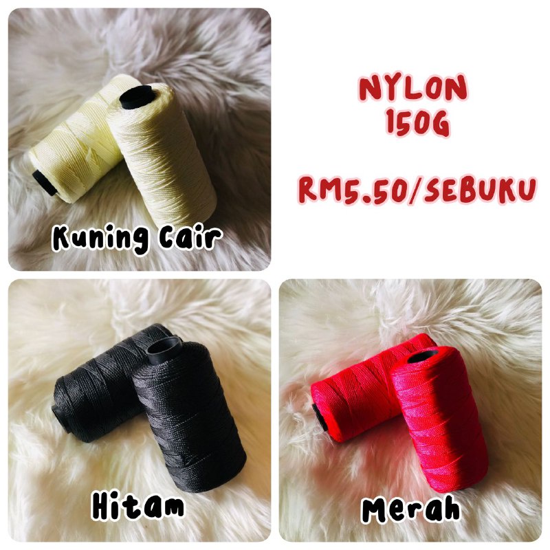 (READY STOCK) NYLON CROCHET YARNS 150G | Shopee Malaysia