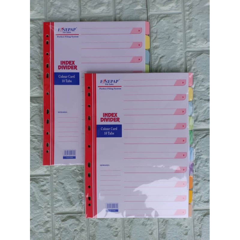 Finepap A4 Colour Index Divider | Shopee Malaysia