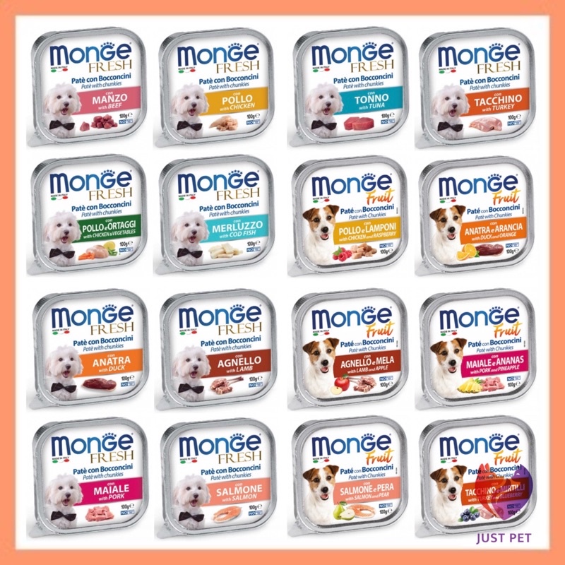 Monge dog tray food 100g | Shopee Malaysia