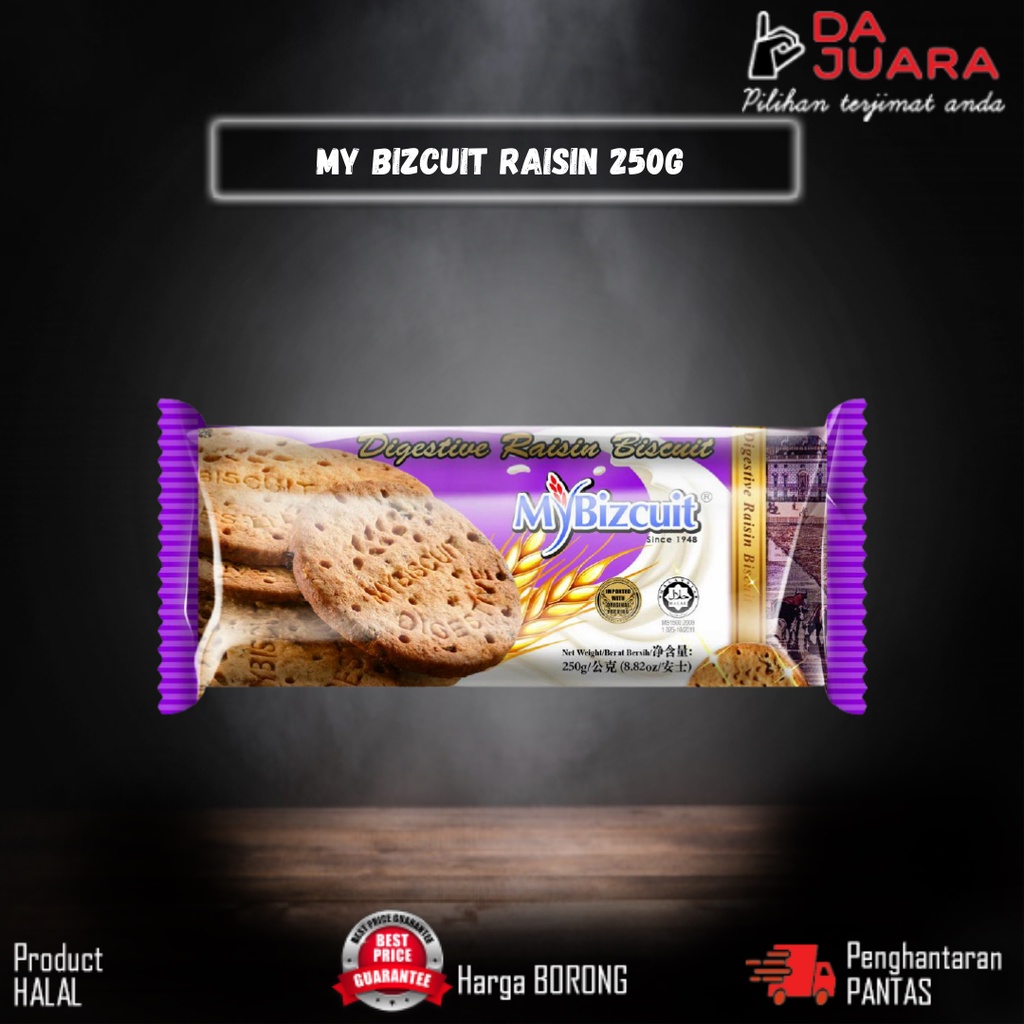 MY BIZCUIT DIGESTIVE BISCUITS WHOLEMEAL / RAISIN / MALTED / CHOCO 250G | Shopee Malaysia