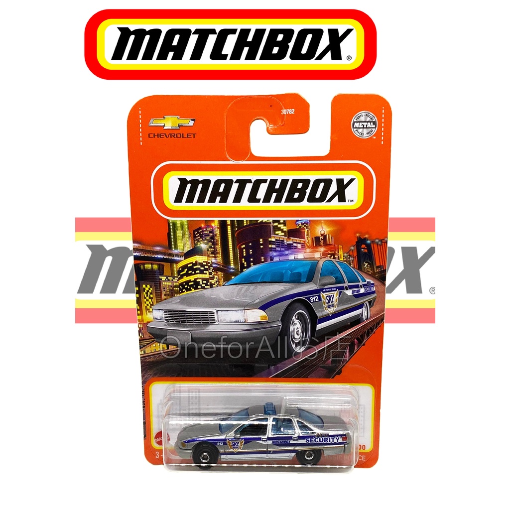 Matchbox CHEVY CAPRICE CLASSIC POLICE Grey 1/64 Diecast Car [7cm x 2 ...