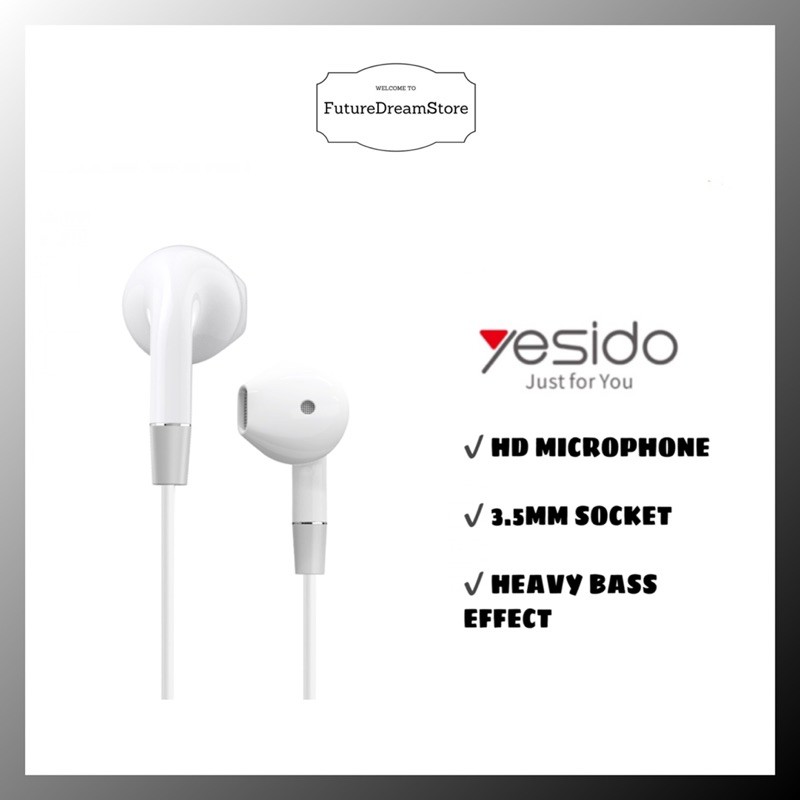 YESIDO YH-30 Earphone (High Fidelity) | Shopee Malaysia
