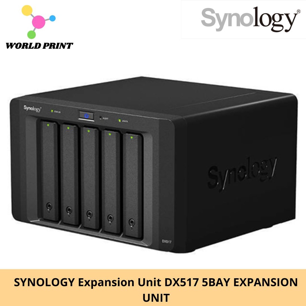 SYNOLOGY Expansion Unit DX517 5BAY EXPANSION UNIT | Shopee Malaysia