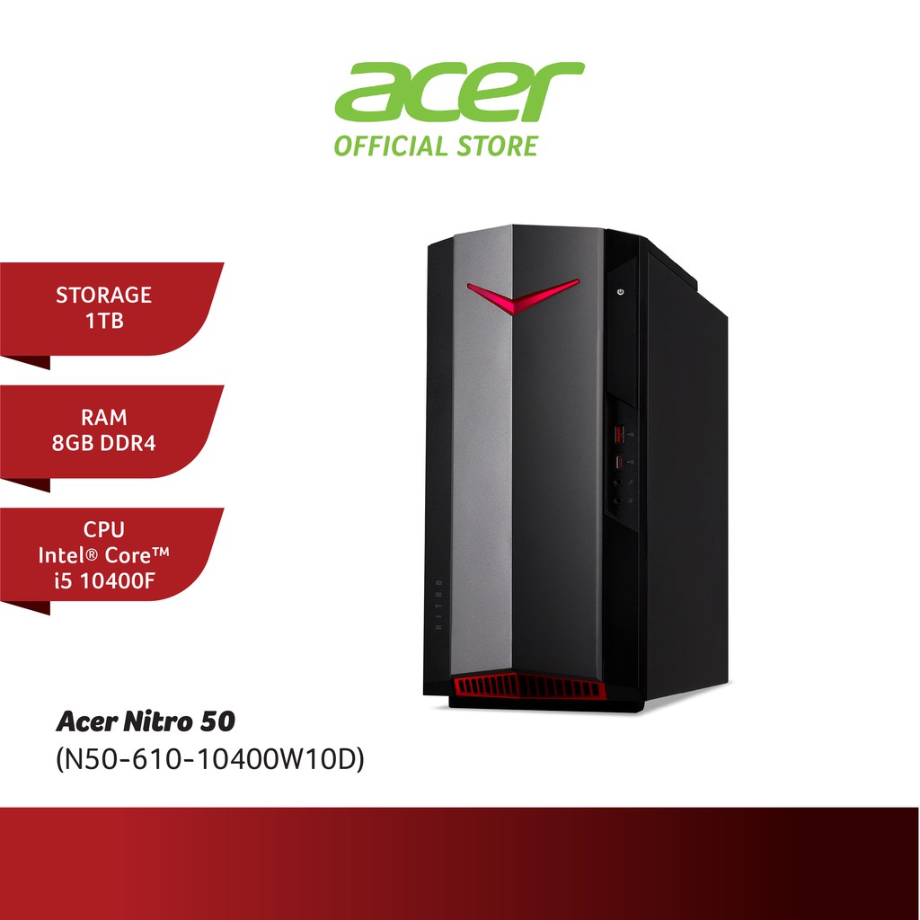 Acer Nitro 50 Gaming Desktop (N50-610-10400W10D) | Shopee Malaysia
